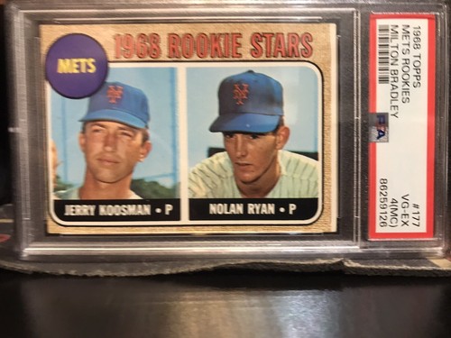 1968 Topps Milton Bradley #177 Mets Rookies Koosman/Ryan Graded PSA 4 ...