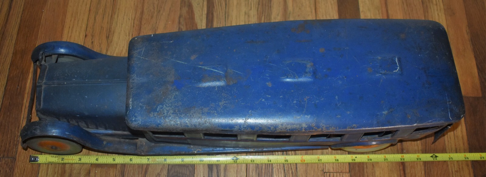 Vintage 1920s COR COR Pressed Steel Blue Toy BUS | eBay