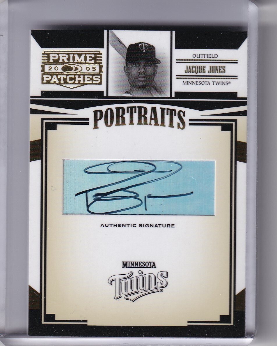 2005 DONRUSS #P47 JACQUE JONES AUTOGRAPH MINNESOTA TWINS 3201 | eBay