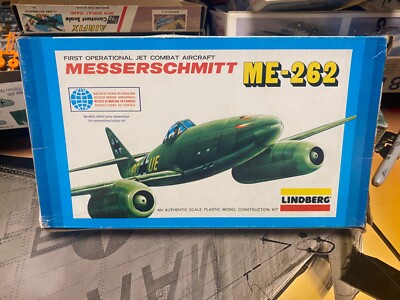 Vintage rare estate Lindberg Messerschmitt ME-262 1/48 Airplane Model ...