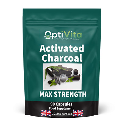 Activated Charcoal 800mg Capsules Tablets - Reduce Flatulence Gas ...
