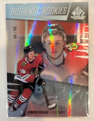 2023-24 SP Game Used CONNOR BEDARD AUTHENTIC ROOKIES #230 49/98 - TRUE ...