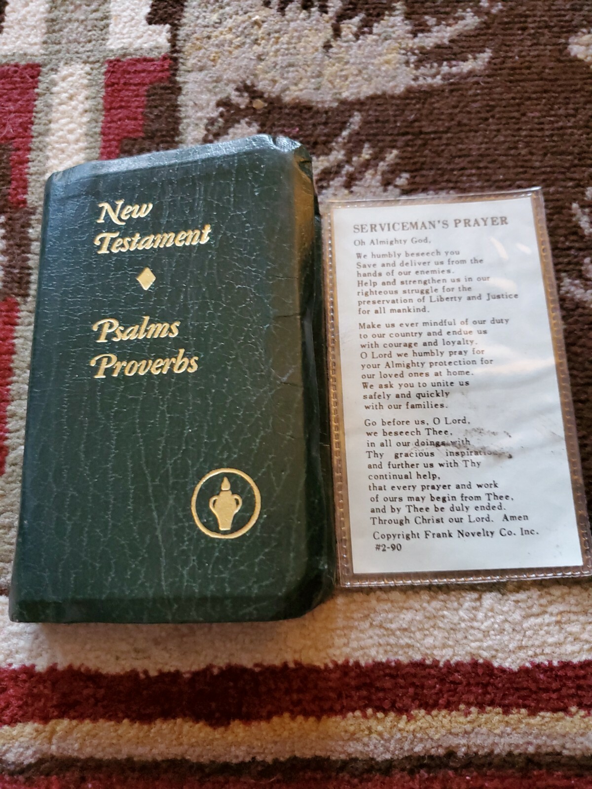 Pocket Book New Testament Psalms Proverbs With A Serviceman's Prayer | eBay