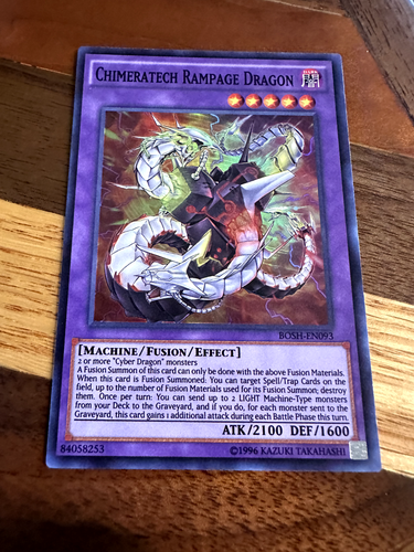 Chimeratech Rampage Dragon BOSH-EN093 Unlimited Edition Super Rare VLP ...