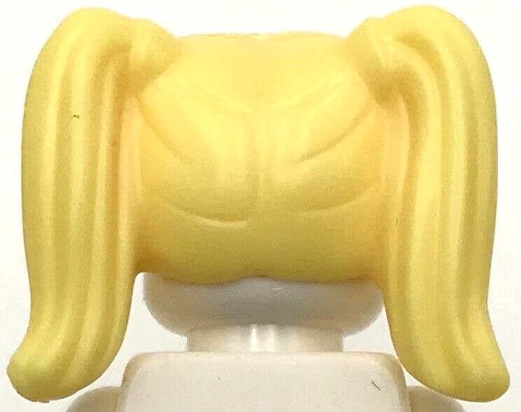 Lego New Bright Light Yellow Minifigure Hair Female Pigtails High Long ...