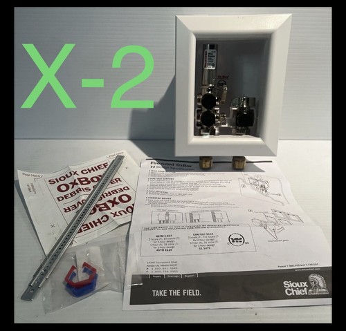 2 Sioux Chief Ox Box Double & Single Size AA Mini Rester water Hammer ...