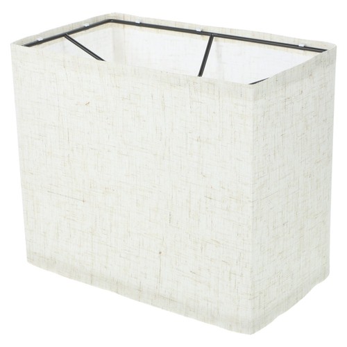 Lamp Shades for Table Lamps Rectangular White Light Linen Lampshade | eBay