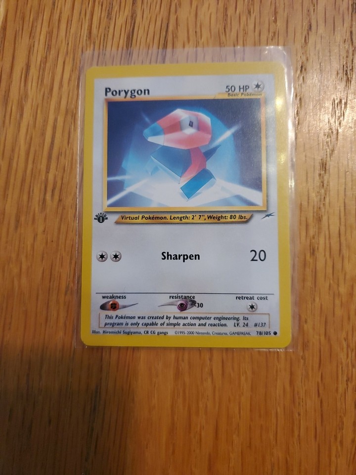 Porygon 78/105 1st Edition Neo Destiny Pokemon NM | eBay