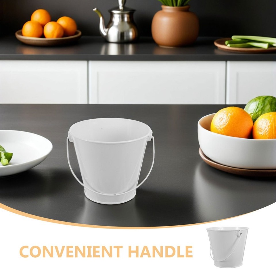 2Pcs BBQ Grease Catcher Bucket, Oil Disposal Container Metal Oil Bucket ...