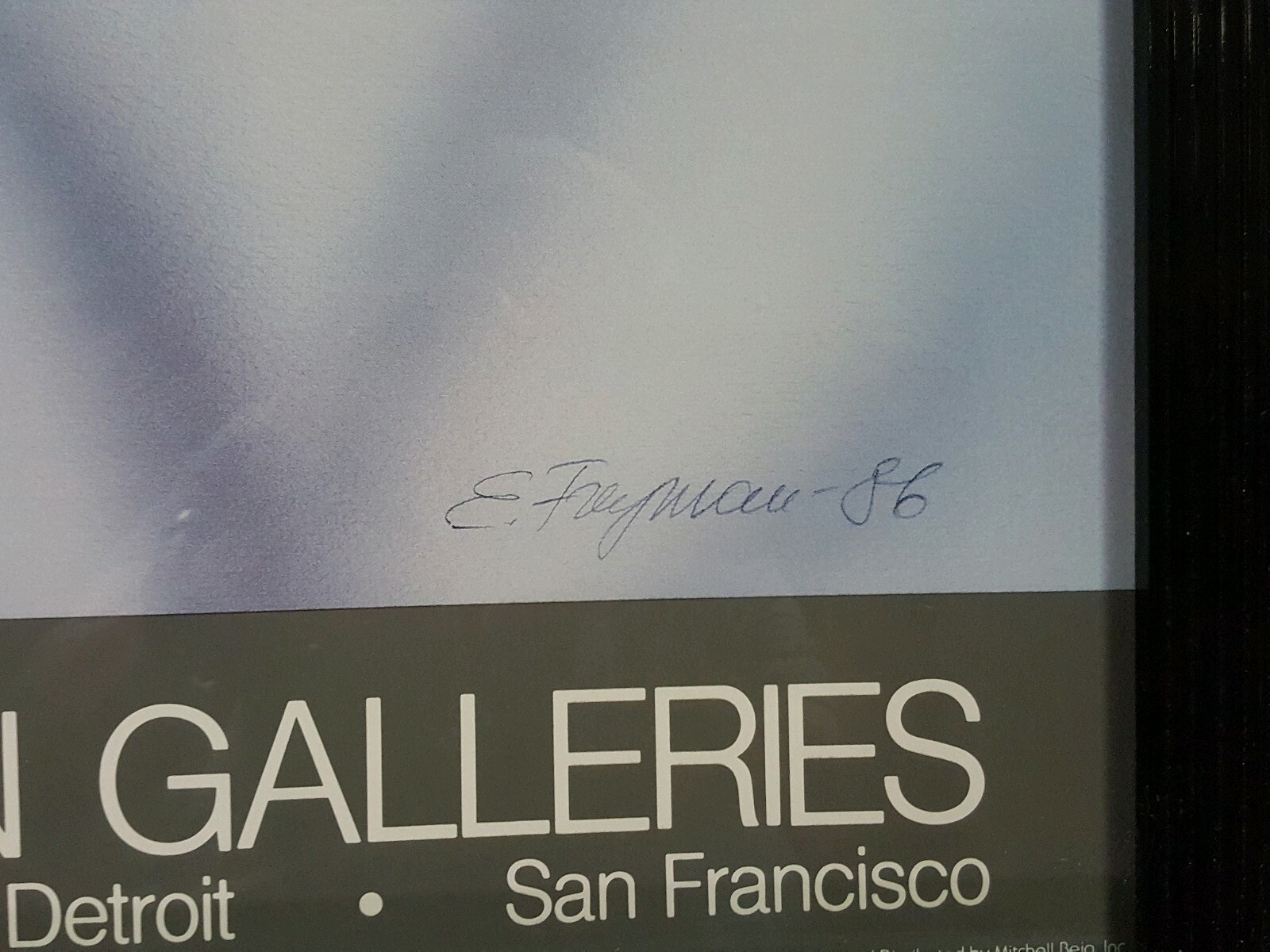 Erik Freyman Artist Framed Double Signed Austin Galleries 1986, Rare ...