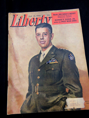Vintage Liberty Magazine January 15, 1944 Gen. George C. Kenney Allied ...