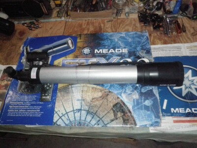 Meade DS2080 Refractor Telescope Optical Tube Silver Red Dot | eBay