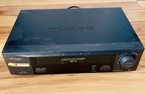 Sharp VC-H982 VCR 4 Head HiFi VHS Player -No Remote- PARTS ONLY- turns ...