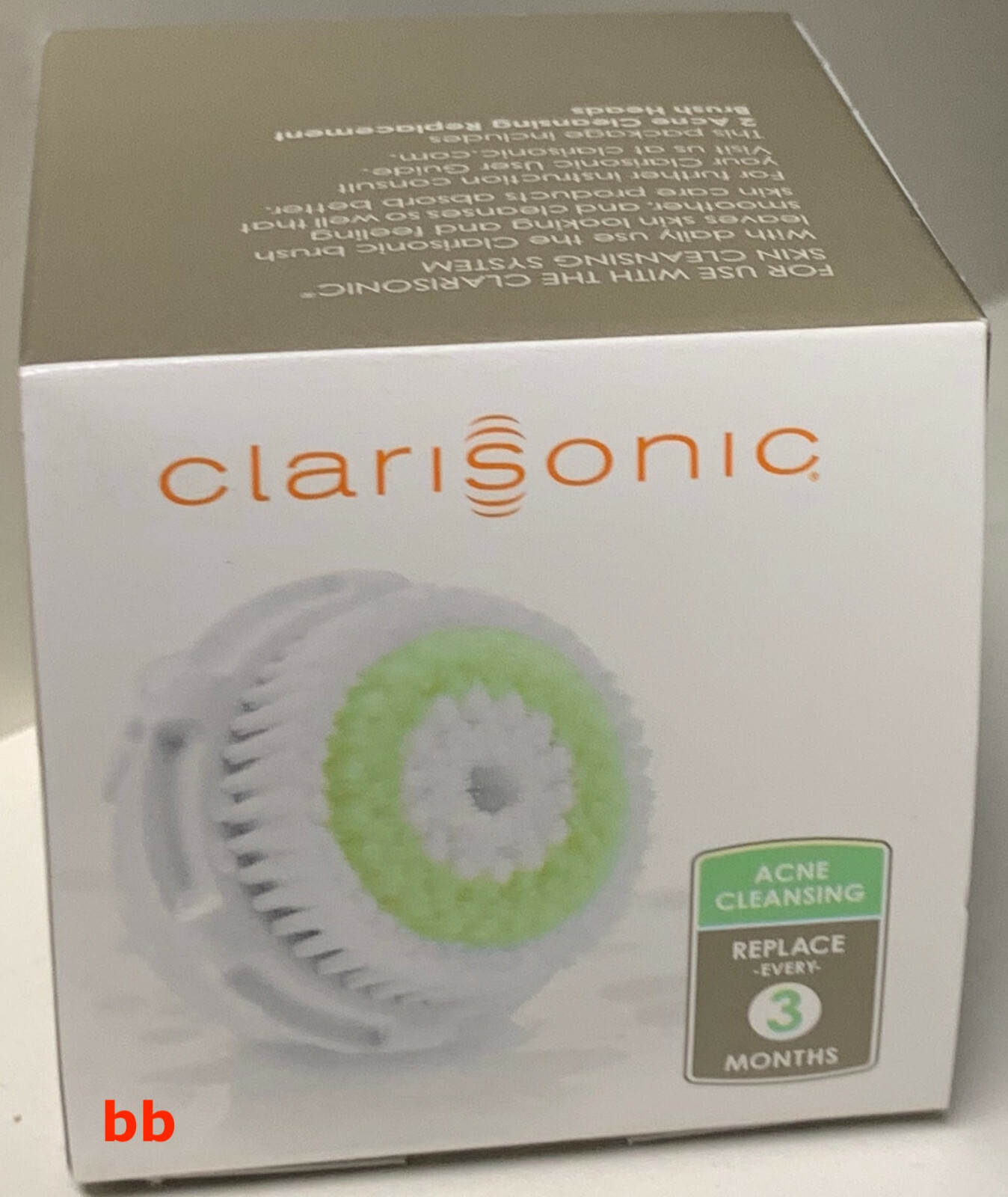 CLARISONIC Acne Cleansing Head & Cap Retail Twin Pack New in Box ...