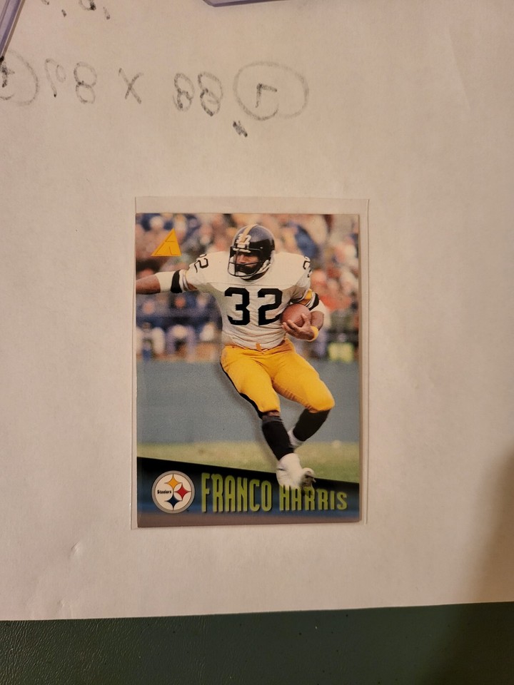 Franco Harris Autographed 1994 Pinnacle Football Card, Mint condition ...