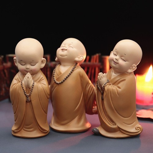 Exquisite Handmade Small Monk Statues Resin Sculpture for Home ...