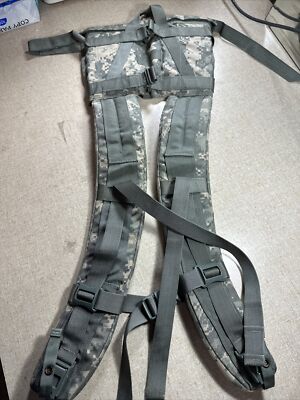 US MILITARY MOLLE II ENHANCED SHOULDER STRAPS FOR LARGE ACU RUCKSACK GC ...