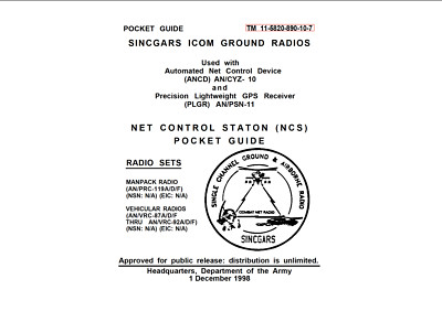 56 Page 1998 TM 11-5820-890-10-7 SINCGARS AIRBORNE NET PLGR Pocket ...