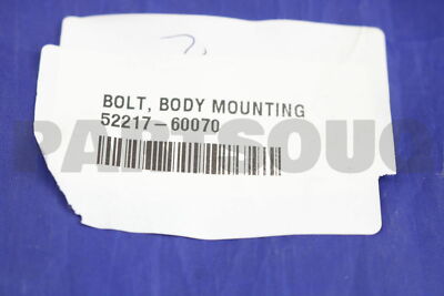 5221760070 Genuine Toyota BOLT, BODY MOUNTING 52217-60070 | eBay