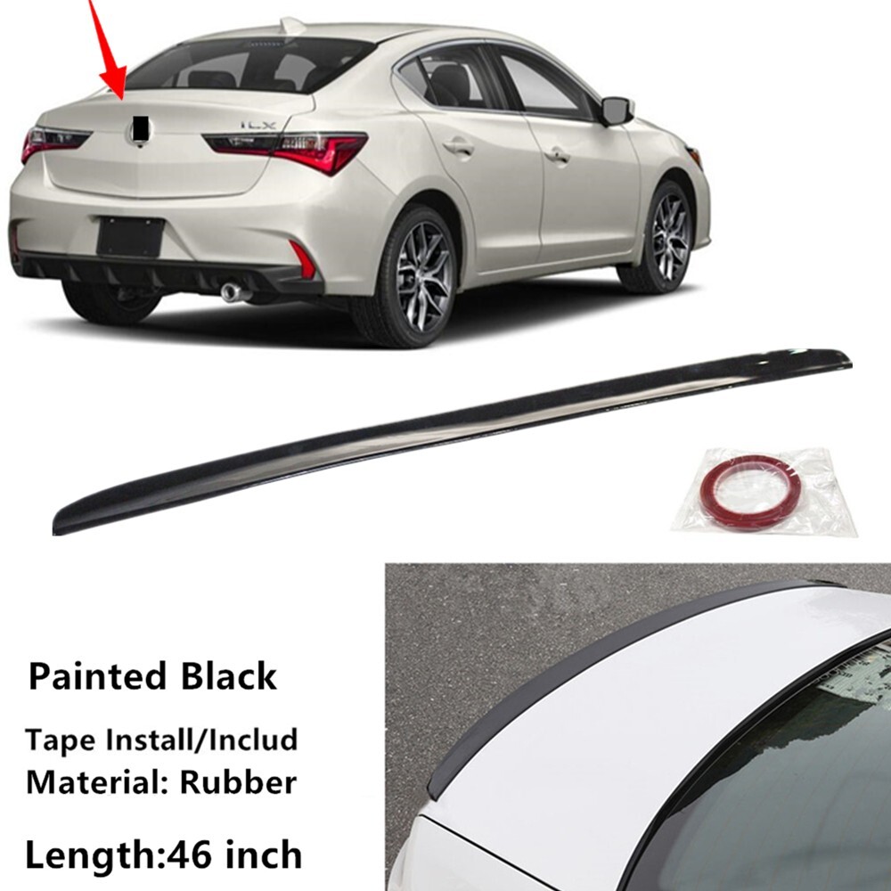 46in Universal Fit For Acura ILX 19-22 Sedan Rear Tail Trunk Lip ...