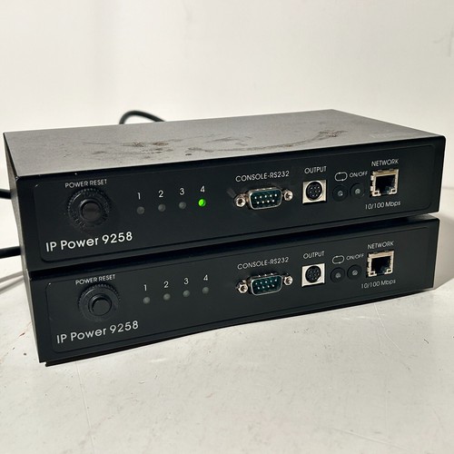 2x IP Power 9258 4 Port Web AC Power Switch Controller WORKING NOT ...