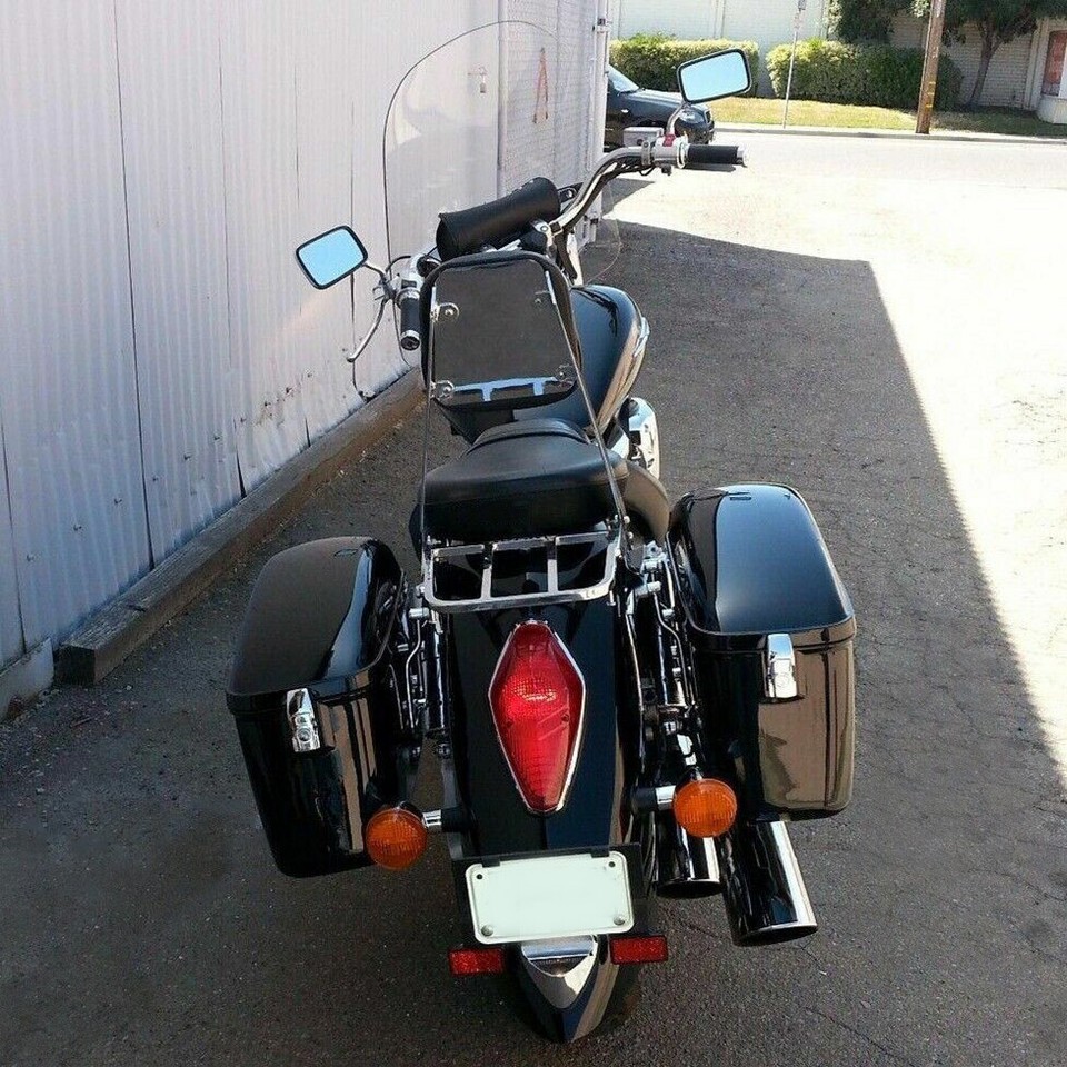 Motorcycle Saddlebags Hard Side Saddle Bags Luggage Case For Harley ...