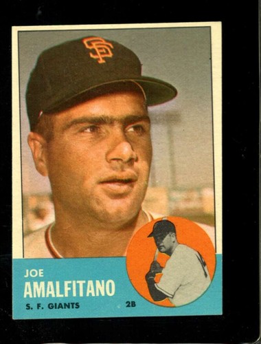 1963 TOPPS #199 JOE AMALFITANO EXMT GIANTS *SBA3858 | eBay