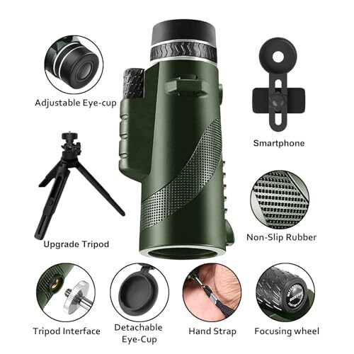 Monocular Telescope 80x100 High Powered Monoculars for Adults Compact ...