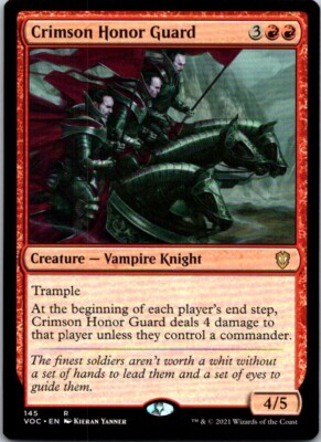 Magic the Gathering Crimson Honor Guard Innistrad: Crimson Vow ...
