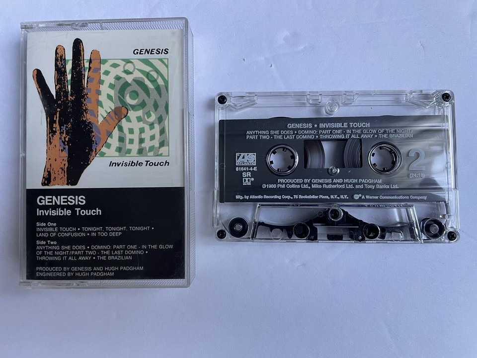 Genesis Invisible Touch Cassette Tape 1986 Atlantic Phil Collins | eBay