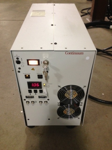 2010 Continuum Surelite SLI-30 Pulsed Nd:YAG Laser 380mJ @ 1064nm 3-5ns ...