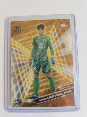 Topps FC Barcelona Fan Set 24/25 Ander Astralaga Golden Future Parallel ...