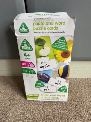 Early Learning Centre ELC photo and word puzzle card - alphabet | eBay UK