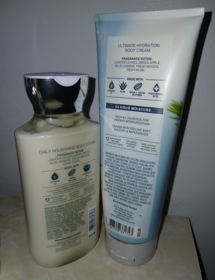 NEW Bath and Body Works Juniper Breeze 8oz Body Cream and 8oz Body ...