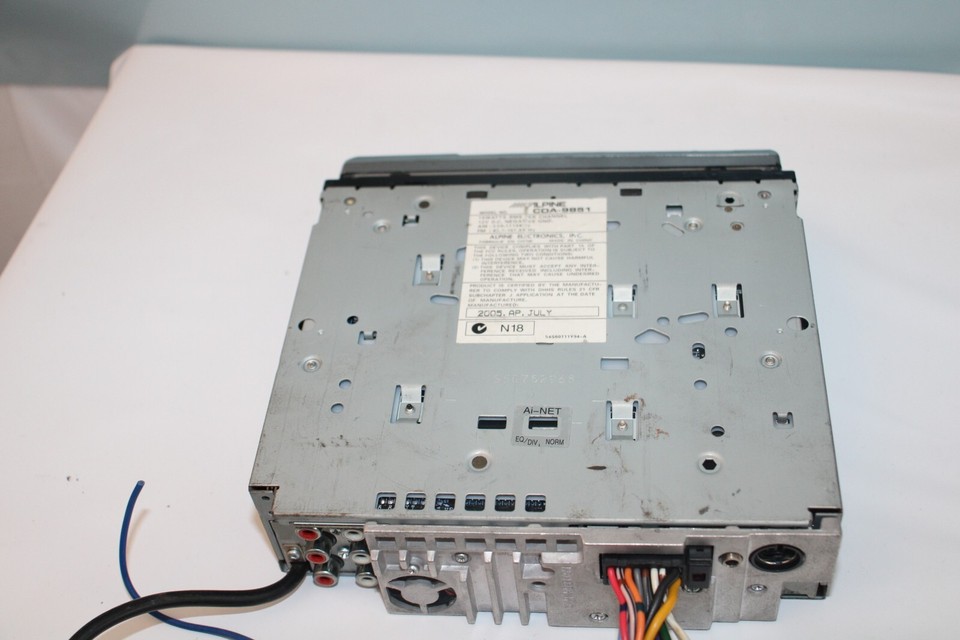 ALPINE CDA-9851 CD MP3 PLAYER Old School RARE | eBay