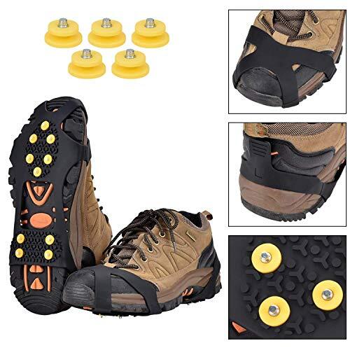 Ice Snow Grips Over Shoe/Boot Traction Cleat Spikes Anti Slip Footwear ...