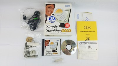 IBM Simply Speaking Gold for Windows 95 or NT Voice Type - You Talk ...