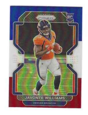 2021 PANINI PRIZM RED WHITE BLUE #345 JAVONTE WILLIAMS PARALLEL ...