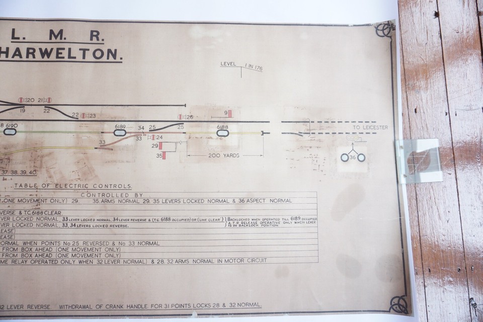 Charwelton Signalling Signal Box Railway Plan Diagram Map | eBay UK