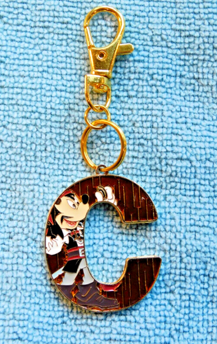 Initial "C" Mickey Mouse Disney Pirates of the Carribean Keychain? Clip ...