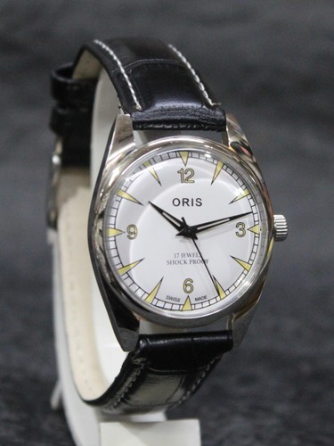 Antique Vintage Oris Hand Wind Swiss Mechanical 17 Jewels FHF ST96 ...