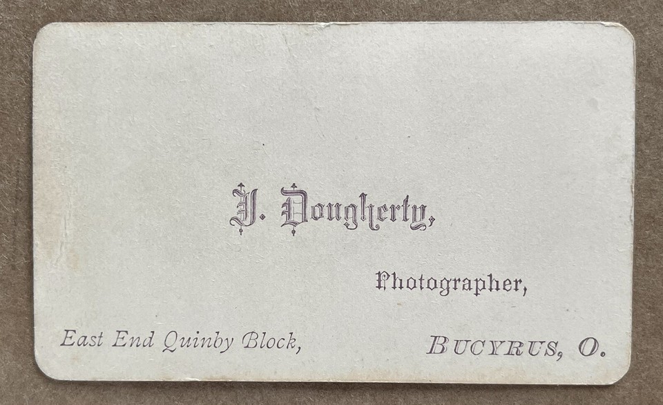 Antique Victorian CDV Photo Card Handsome Man Bucyrus, Ohio | eBay