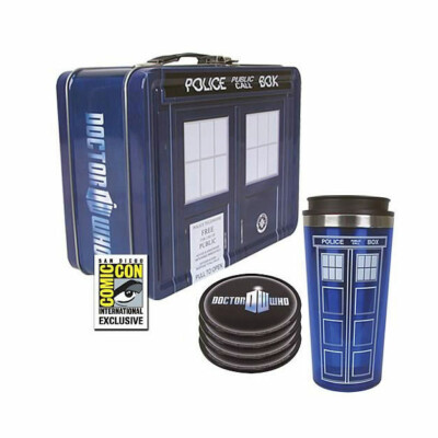 Doctor Who Tardis Tin Tote Gift Set - SDCC Exclusive Case | eBay