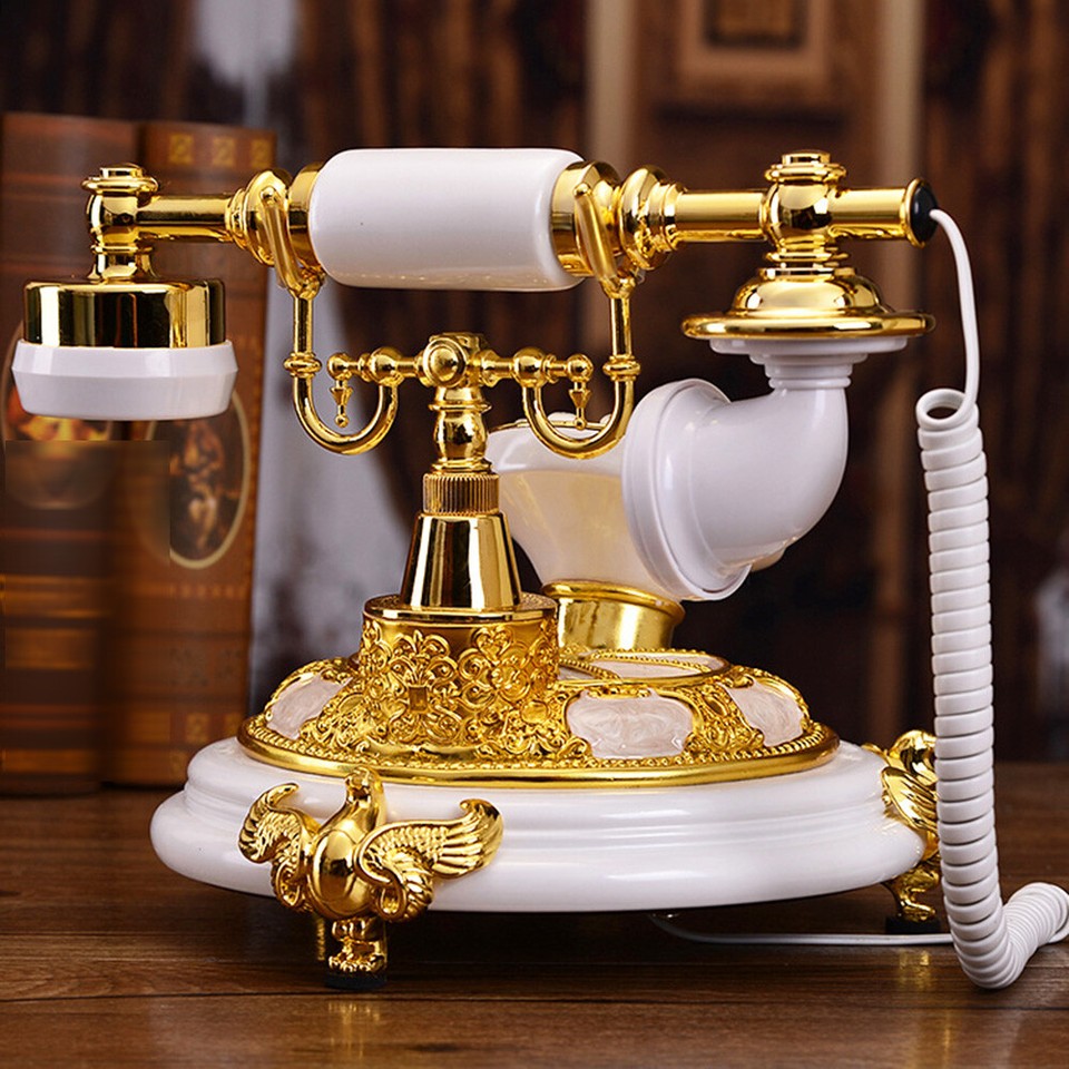 Retro Telephone European Antique Style Old Fashioned Rotary Dial Phone ...