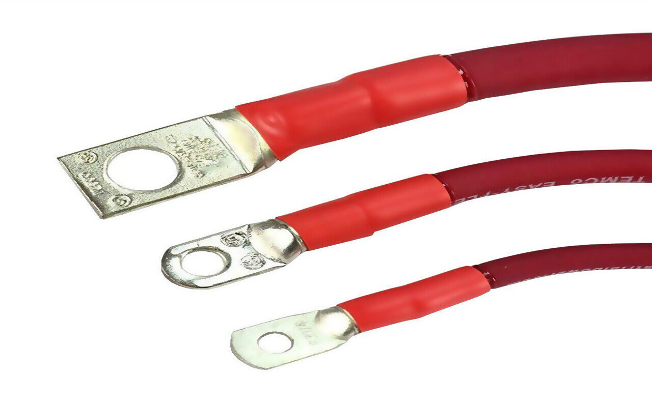 Red 1" Diameter Adhesive Lined Heat Shrink Tubing Wire Connection ...