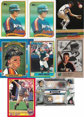 CRAIG BIGGIO 8 CARD LOT WITH 2 ROOKIES + CONOR BIGGIO NM | eBay