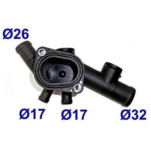 Coolant Flange Fits VW New Beetle 98-10 06A121132C | eBay