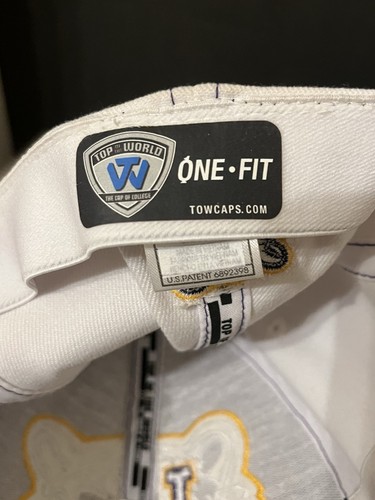 LSU Baseball Cap White W Purple - Cool Tiger Graphic . Top Of The World ...