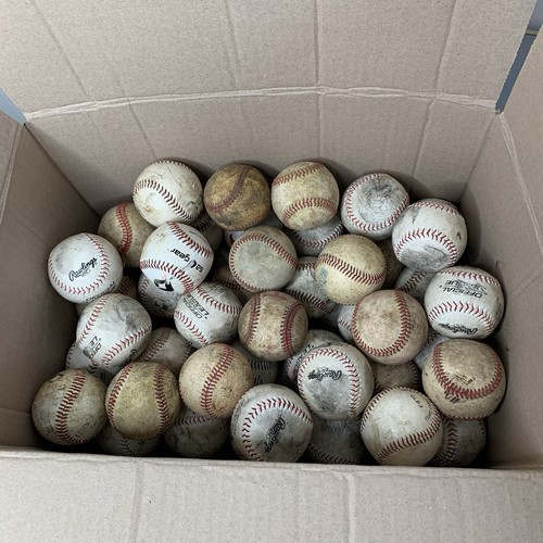 Used Huge Lot Of 75 Baseballs Mixed Various Brands Rawlings Bundle ...
