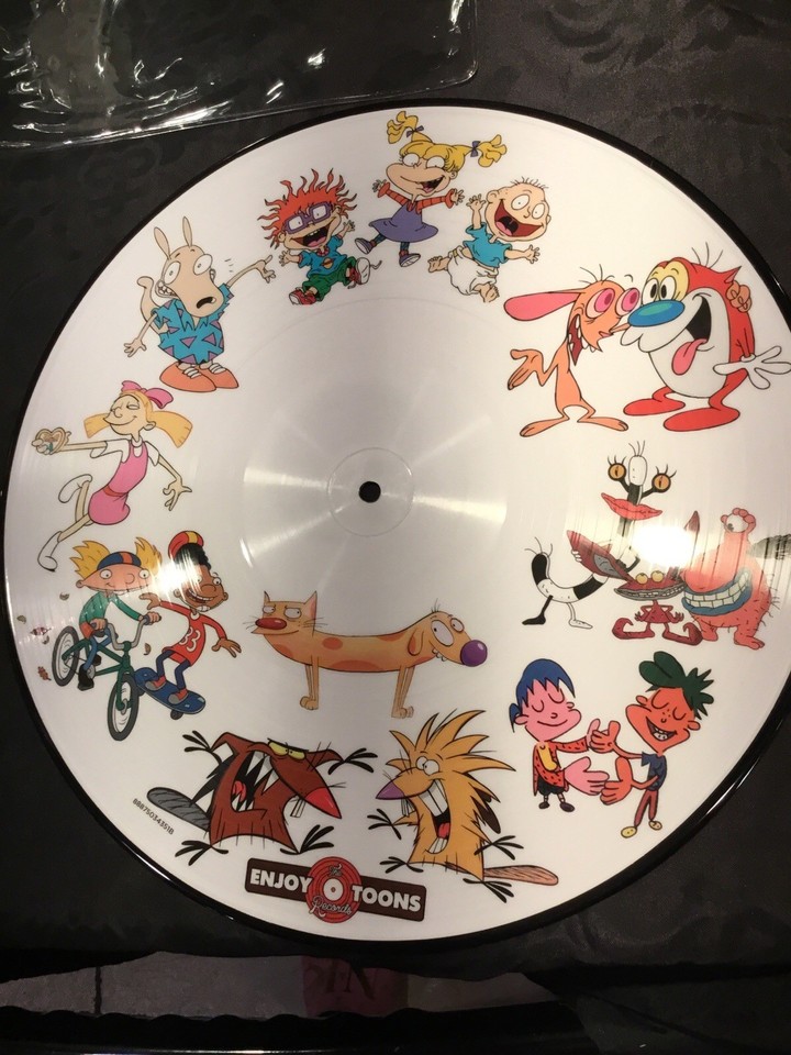 the best of nicktoons vinyl picture disc record Nickelodeon 90s cartoon ...